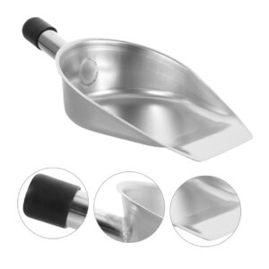 QUMIIRITY Dustpan Garbage Shovel Mini Kitchen Gadgets Flash Portable Scoops for Jars Sponge Holder Commercial Dustpan Duster Refills Garbage Container Kitchen Dust Pan Broom Stainless Steel