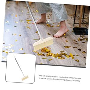 HOMOCONO Stitching Broom Indoor Broom Floor Cleaning Brooms House Broom Angle Brooms Floor Broom Soft Broom Sweeping Broom Soft Bristle Cleaning Brush Broom Outdoor Kitchen Broom Wooden