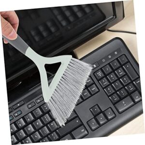 HAWILLOSCH 1 Set Broom Dustpan Desktop Cleaning Broom Mini Cleaning Broom Mini Broom Keyboard Cleaning Brush Household Cleaning Supplies Desktop Cleaning Supplies Mini Dustpan Green Plastic