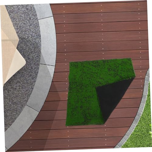 Toddmomy Artificial Moss Green Turf Artificial Turf Rugs for Area Rugs Artificial Plant Wall Fake Grass Turf Fake Lawn Adorn Sand Table Turf Mat Sand Table Lawn Model Fake Turf Pearl Cotton