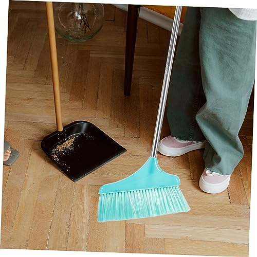 BCOATH Kitchen Brooms for Sweeping Indoor Room Cleaning Broom Home Broom Long Handle Cleaning Broom Hair Cleaning Broom Flooring Cleaning Broom for Floor Stainless Steel Sky-Blue