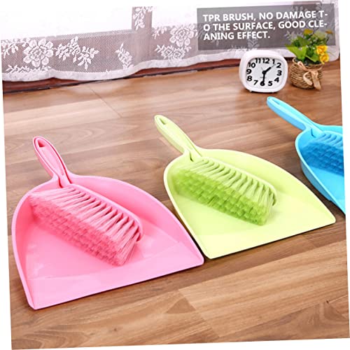 Healeved 2pcs Mini Broom Dustpan Set Mini Tools Desktop Broom Mini Desk Broom Cleaning Tools Small Clean Broom Brush Keyboard Cleaning Tool Mini Dust Pan Small Dustpan Brush Plastic