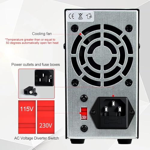 Lab Power Supply, Mini Switching Power Supply, 30V 60V 120V Voltage Regulator, Mobile Phone Repair Power Supply(NPS605W)