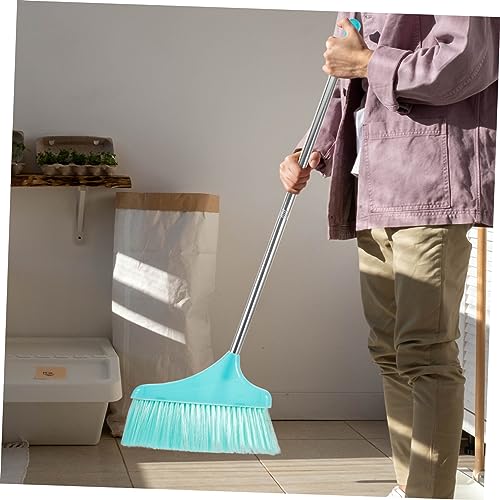 BCOATH Kitchen Brooms for Sweeping Indoor Room Cleaning Broom Home Broom Long Handle Cleaning Broom Hair Cleaning Broom Flooring Cleaning Broom for Floor Stainless Steel Sky-Blue