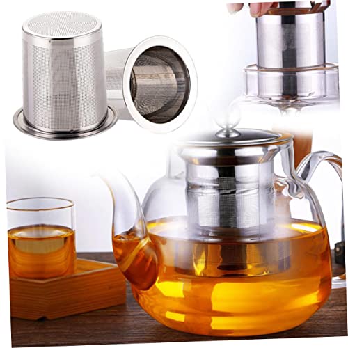 Mikinona 3pcs Stainless Steel Tea Strainer Mesh Strainer Extra Fine Mesh Tea Infuser Cold Brew Coffee Filter Tea Infuser Basket Tea Filter Coffee Espresso Machine Tea Ball Infuser Large Tea