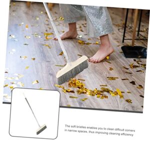 FOYTOKI Splicable Broom Trash Cleaning Telescopic Broom Floor Cleaning Broom Soft Broom Stand up Dustpan Soft Bristle Broom Garbage Broom Stick Indoor Broom Brooms Dust Broom Plastic