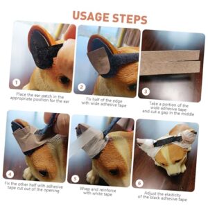 CIYODO 3 Sets Dog Ear Erector Puppy Ear Support Tool Puppy Supply Cane Rottweiler Puppy Ear Care Tool Dog Ear Standing Tool Pet Ear Support Dog Ear Stand up Support Pet Ear Tape Plastic