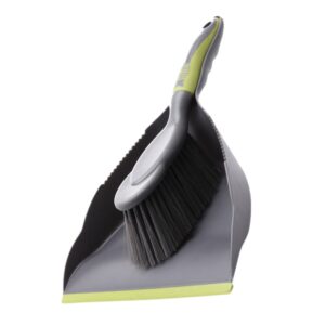 healeved 1 set broom cleaning brush cleaning broom dustpan with handle car cleaner dustpan brush broom cleaning tool duster keyboard broom keyboard cleaning tabletop dustpan shovel green pp