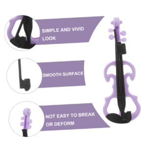 BESPORTBLE 10pcs Violin Ornaments Toy Musical Instrument Model Small House Violin Plastic Violin Model Decorative Violin Model Mini House Violin Mini Violin Adornment Violin Craft Purple Abs