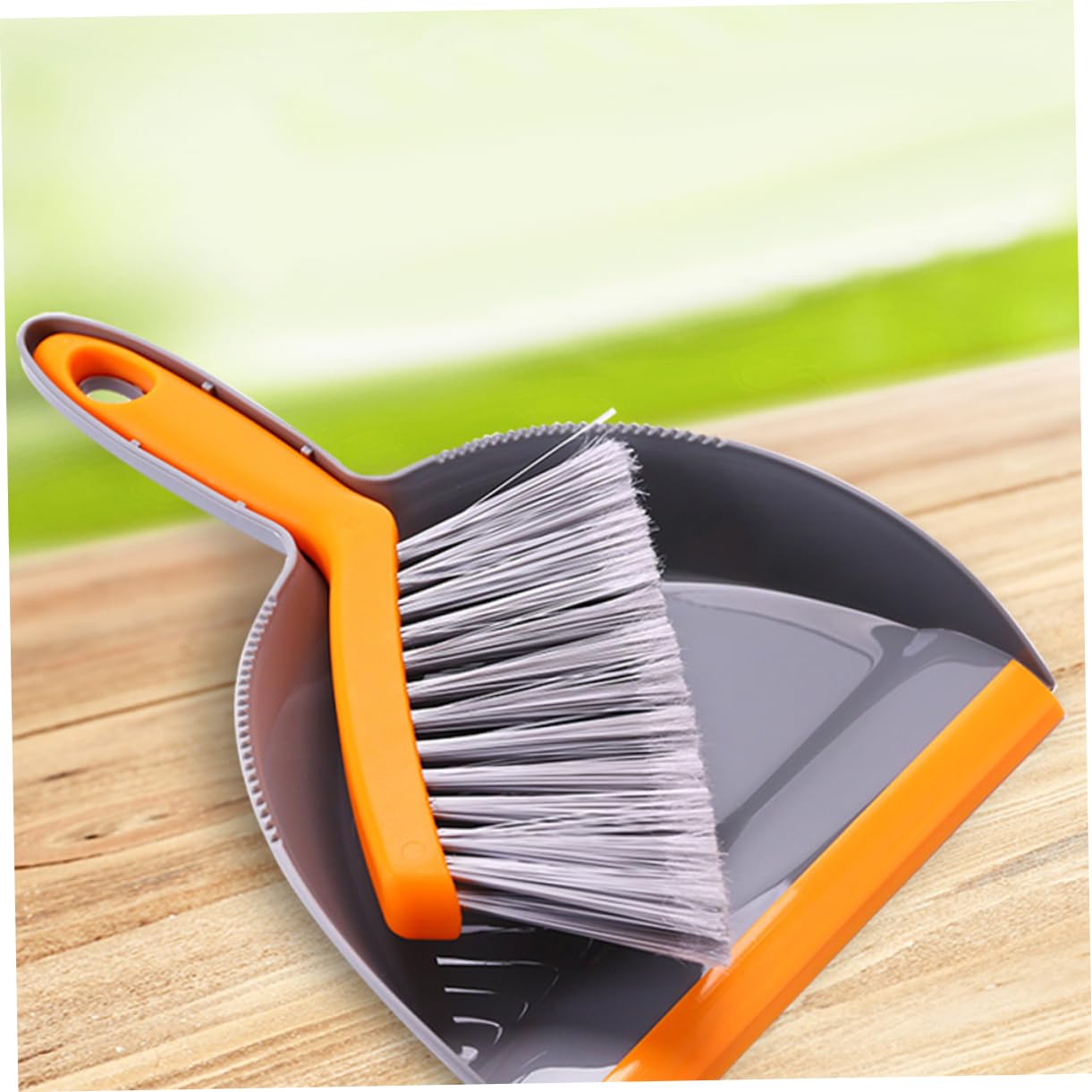 Outanaya Desktop Cleaning Supplies Mini Cleaner Mini Broom Dustpan Mocha Master Cleaner Blow Dryer Comb Attachment Keyboard Cleaning Table Crumb Brush Mini Dustpan Desktop Cleaner Orange