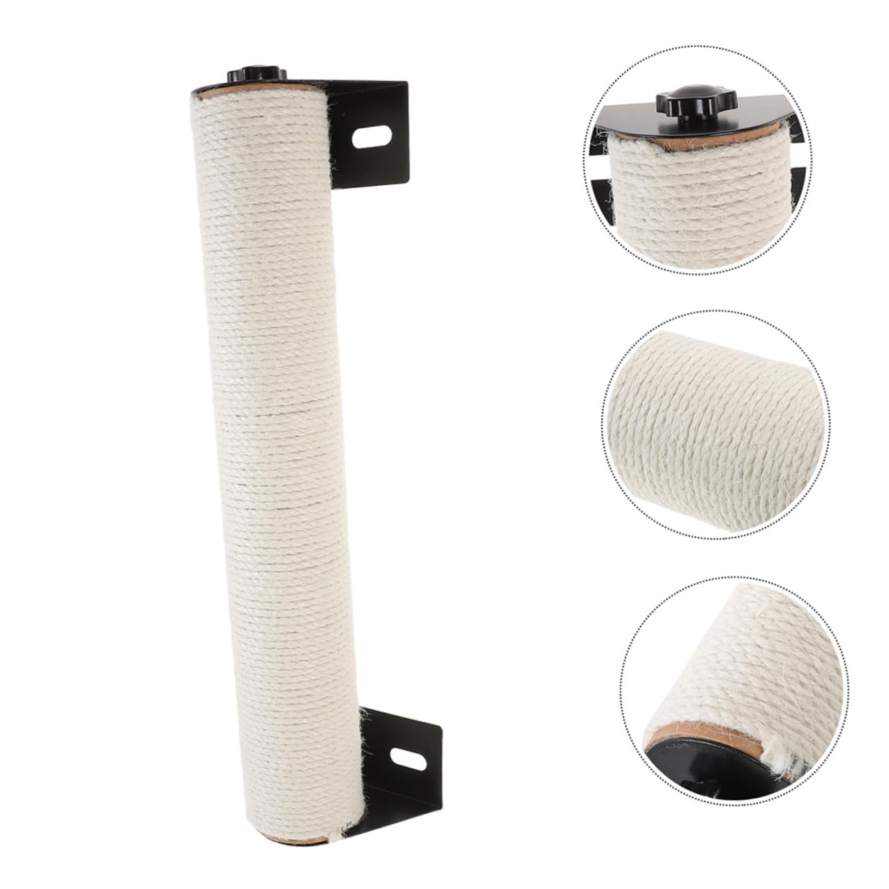 Levemolo 2 Wall-Mount Cat Scratching Post Decorative Kitten Scratcher Adorable Cat Scratching Post Cotton Rope Reusable Scratching Post