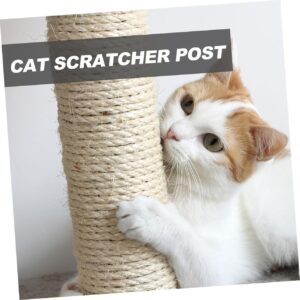 Levemolo 2 Wall-Mount Cat Scratching Post Decorative Kitten Scratcher Adorable Cat Scratching Post Cotton Rope Reusable Scratching Post