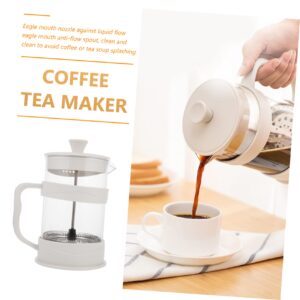 COLLBATH Coffee Pot Coffee Lover Coffee Machine Maker Cold Water Carafe Coffee Tea Maker Espresso Coffee Espresso Maker Office Coffee Maker Coffee Coffee Glass White