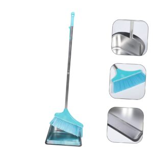 BCOATH 1 Set Stainless Steel Dustpan Cleaning Supplies Supple Broom Hand Broom and Dustpan Trash Cleaning Shovel Dustpan and Broom Handled Dustpans Household Dustpans Whisk Plastic