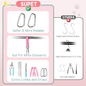 Supet Cat Grooming Hammock for Cats Dogs, Helpful Cat Nail Clipper Hammock, Restraint Dog Sling for Nail Clipping, Cat Grooming Hammock for Dog Pet to Nail Trimming