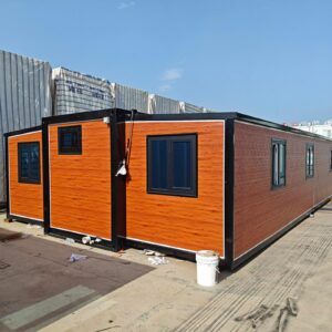 Expandable Modular Container Home-20ft Foldable Design with Kitchen,Ideal for Quick Setup in Temporary Living Situations and Recreational Areas