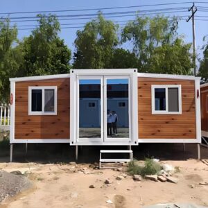 expandable modular container home-20ft foldable design with kitchen,ideal for quick setup in temporary living situations and recreational areas