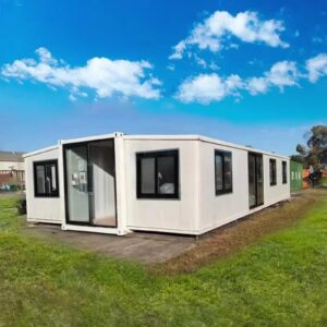 40ft tiny house to live in,portable prefab house with 3 bedroom 1 full equipped bathroom and kitchen,foldable mobile home with steel frame,prefabricated expandable container house for living