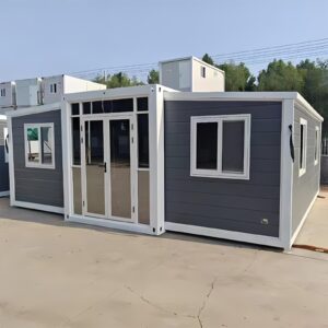 Expandable Modular Container Home-20ft Foldable Design with Kitchen,Ideal for Quick Setup in Temporary Living Situations and Recreational Areas