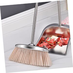 Hoement Cleaning Broom Household Cleaning Supply Stable Broom Portable Air Conditioners Household Brooms Bathtub Broom Kitchen Broom Squeegee Broom Cleaning Tool Khaki Stainless Steel