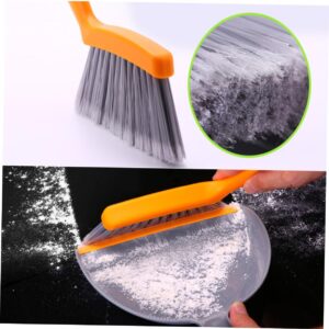 Outanaya Desktop Cleaning Supplies Mini Cleaner Mini Broom Dustpan Mocha Master Cleaner Blow Dryer Comb Attachment Keyboard Cleaning Table Crumb Brush Mini Dustpan Desktop Cleaner Orange