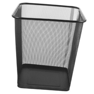 cabilock garbage can containers with lids garbage container bin trashcan for your kitchen basket bins lightweight trash garbage bin bedroom mesh trash can small trash can bucket black iron