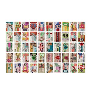 aesthetic vintage stickers retro ticket collection 50 sheets