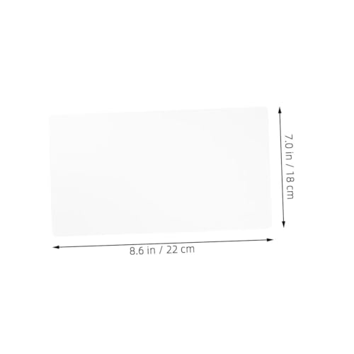 TOPPERFUN 10pcs PVC PVC Template Mat Drawing Board for 3D Printing Pen 3D Printing Pen Mat White PVC Basic Template