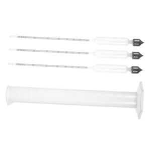 collbath 1 set wine making kit convenient hydrometer stills for distilling moonshine reusable measuring tube household hydrometer portable graduated cylinder alcohol supply plastic