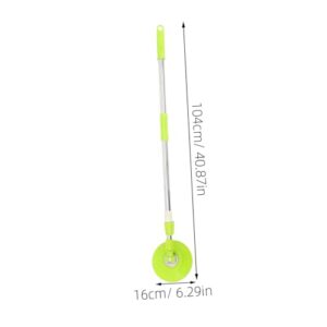 Anneome Rotating Mop Rod Replacement Mops Stick Pole Commercial Cleaning Mop Handle Detachable Mop Pole Mop Head for Rotary Mop Bucket Domestic Straight Mop Rods Green Stainless Steel