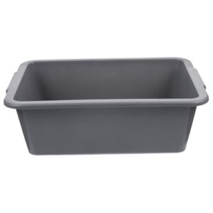 hootnee plastic rectangular tub storage bins bus basin collapsable dish washing tub foot soak tub commercial tote tub for home utility tote plastic storage bin commercial tote tubs grey