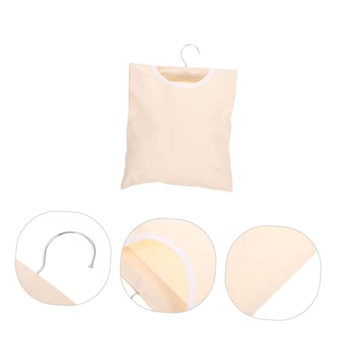 HOOTNEE Clothespin Bag Clothes Baskets Stockings Bag Clothes Pin Portable Clothespin Hanging Bag Hanging Underwear Bag Kitchen Storage Bag Hanging Storage Clip Hooks Stainless Steel Beige