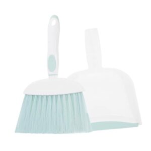 amosfun set mini broom dustpan small broom and dustpan tabletop broom hand broom small table broom mini cleaning broom keyboard broom brush brooms cleaning broom plastic green