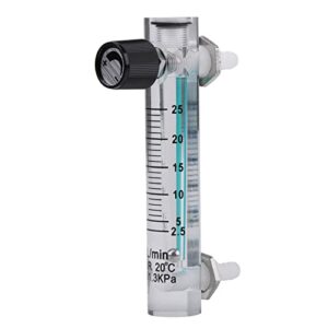 Meter LZQ-5 Flowmeter 2.5-25LPM Meter with Control Valve for Oxygen Air Gas