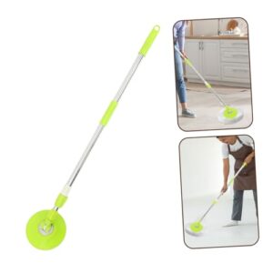 Anneome Rotating Mop Rod Replacement Mops Stick Pole Commercial Cleaning Mop Handle Detachable Mop Pole Mop Head for Rotary Mop Bucket Domestic Straight Mop Rods Green Stainless Steel