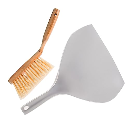 1 Set Desktop Cleaning Kit Cleaning Brush Car Cleaning Kit Keyboard Mini Broom Car Small Brush Mini Dustpan Sofa Bed Car Table Dustpan Desktop Dust Pan Small Dustpan Brush Grey ORFOFE