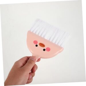 1 Set Mini Hand Broom Dustpan Pets Animal Waste Cleaning Tool Housekeeping Dust Pan Keyboard Broom Brush Small Cleaning Brush Table Crumb Sweeper Mini Handheld Broom Plastic Pink Mobestech