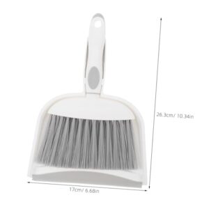 ABOOFAN 1 Set Mini Broom Dustpan Furniture Sweeping Duster Car Detailing Brushes Small Broom Brush Desk Broom Mini Hand Broom Cleaning Brushes for Household Use Car Detail Brush Pp