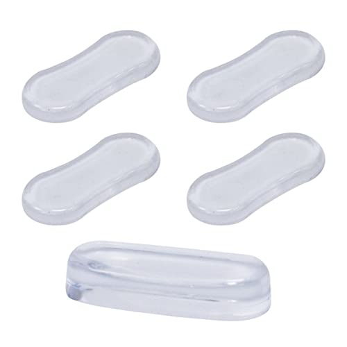 TOVINANNA 1set Toilet Anti-Collision Pad Toilet Bidet Bumper Self-Adhesive Toilet Gaskets Toilet Seat Bumper Sanitary Toilet Bumpers Home Toilet Cover Gaskets Clear Bumpers Kit 5pcs