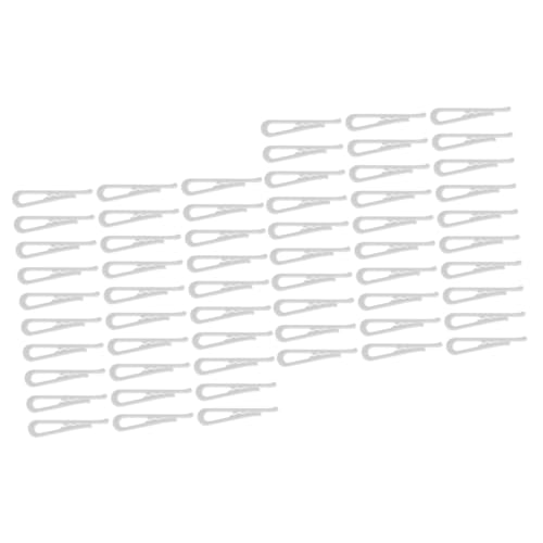 Outanaya 400 Pcs Shirt Pin Costume Shirt Sock Clips Garment Clip Dress Shirt Clips Hair Clips Alligator Folding Ties Clips Shirt Fixing Alligator Clip Clamps with Teeth White Plastic