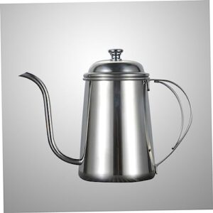 COLLBATH 1pcs Stainless Steel Water Jar Gooseneck Kettle Long Mouth Teapot Drip Kettle Espresso Kettle Espresso Coffee Maker Long Mouth Water Jar Narrow Spout Coffee Pot Water Jugs Machines