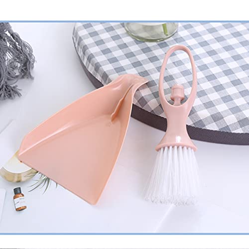 4 Sets Household Supplies Dustpan Gadget Whisk Brooms Cleaning Brushes Mini Broom Cleaning Utensils Lecrueset Pans Dust Pan and Brush Hand Broom Desktop Cleaner Cleaning Tools Pink BUTIFULSIC