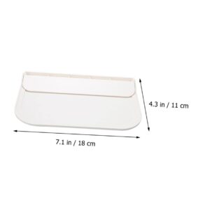 Garneck Set-top Routing Box Wall Mounted Shelves Bathroom Wall Shelves Bathroom Floating Shelf Shelves for Bathroom Stick on Wall Shelf Bathroom Towel Storage Toilet Seat Covers Pp White