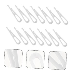 Outanaya 400 Pcs Shirt Pin Costume Shirt Sock Clips Garment Clip Dress Shirt Clips Hair Clips Alligator Folding Ties Clips Shirt Fixing Alligator Clip Clamps with Teeth White Plastic