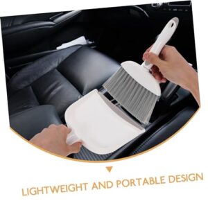 SEWOART 1 Set Mini Broom Dustpan Table-top Cleaning Brush Car Interior Cleaning Brush Desktop Dustpan Car Detailing Brushes Furniture Sweeping Duster Small Brush and Dustpan Pp