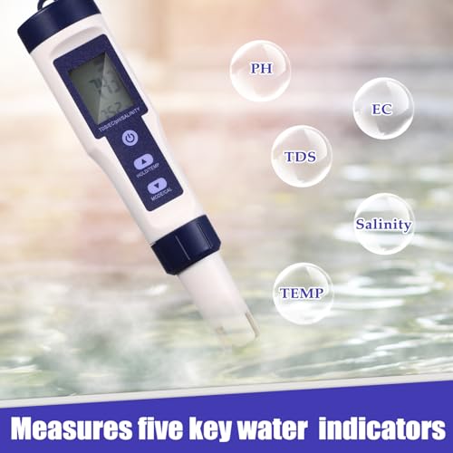 SOESFOUFU Water Quality Tester Water Ph Tester Water Tester for Home Portable Water Tester Pool Water Tester Ph Meter Digital Water Tester Drinking Water Tester Handheld Water Tester Plastic