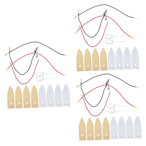 FUNOMOCYA 3 Sets Battery Experiment Anode Experiment Supplies Anode for Zinc Plating Electrode Material Copper Anode Fruit Experiment Tools Fruit Battery Experiment Anode ，