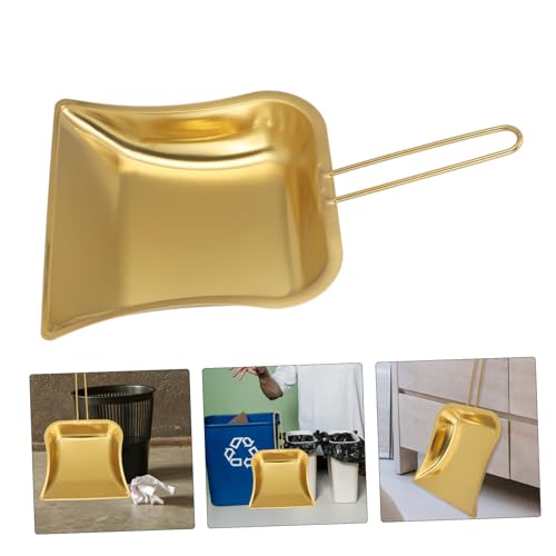 Mikinona Kitchen Cleaning Tools Countertop Dustpan Industrial Dust Pan Garbage Shovel for Kitchen Handheld Dust Pan Small Handled Dustpan Pan Sweeper Dustpan Wide Scooper Stainless Steel