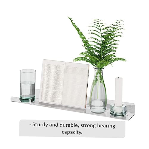 CORHAD Acrylic Wall-Mounted Storage Decor Storage Shelf Modern Wall Plant Shelf Display Rack for Living Room Locker Shelves Office Shelf Display Rack for Office