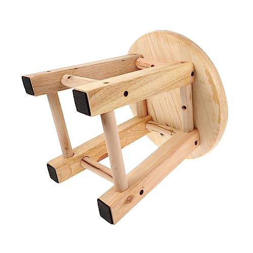 Amosfun 1pc Bathroom Stool Foot Pedicure Sitting Small Potty Training Stool Gardening Stool Chair Stools Plant Low Shoe Stepping Stool for Adults Wooden Stool Solid Wood